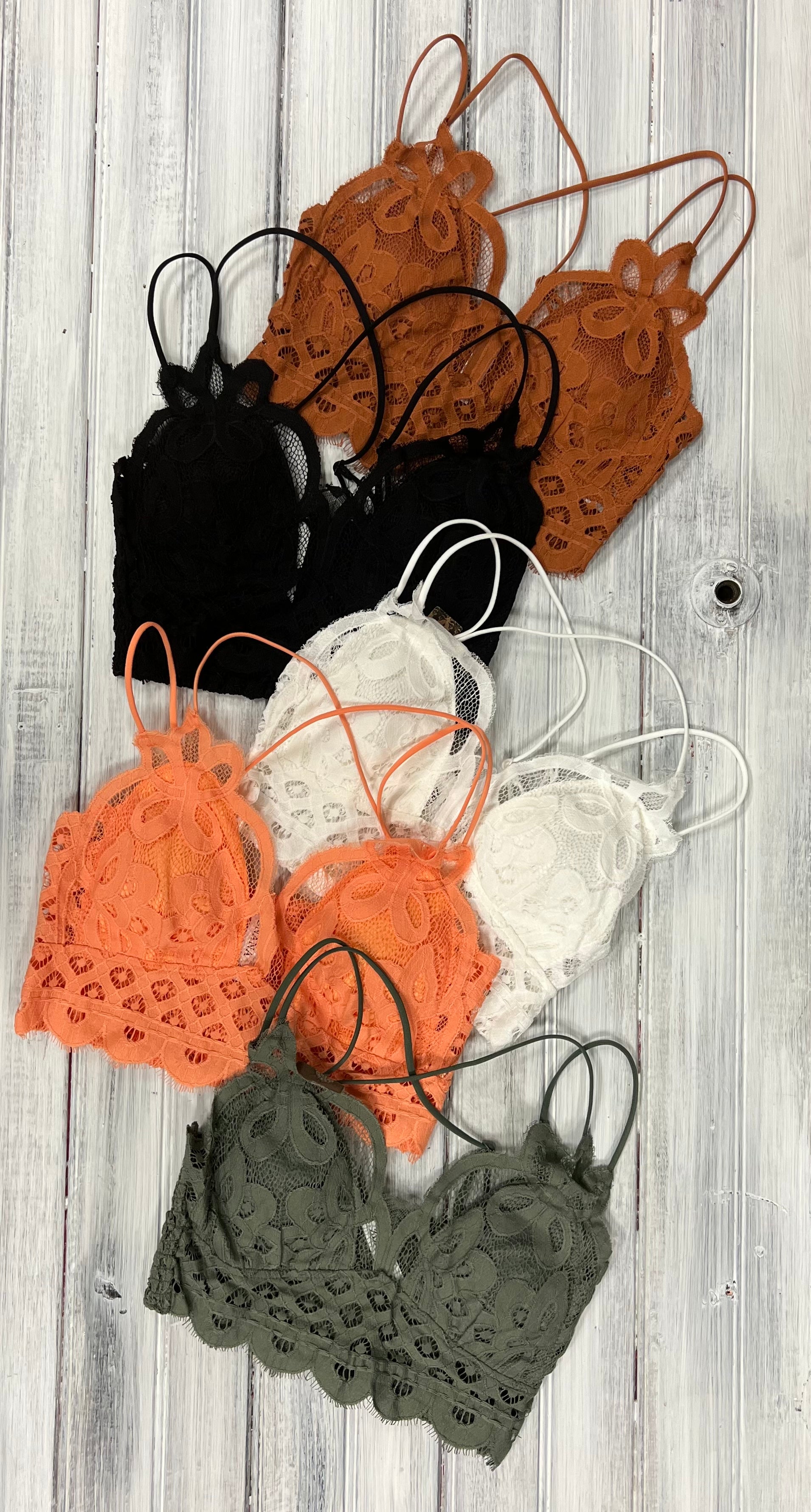 Lace Bralette in 5 colors – Sculpture Hair & Fashion